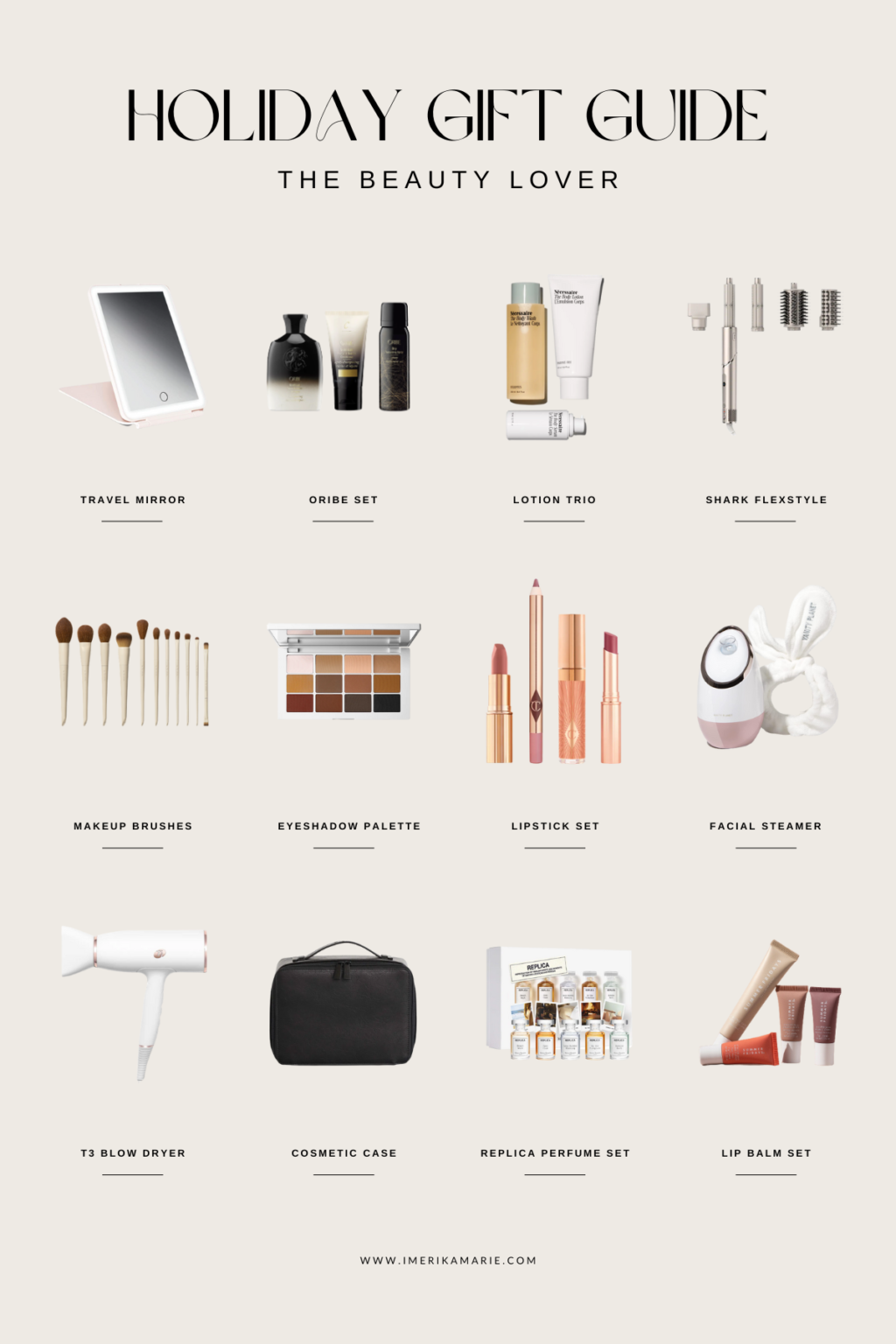 Holiday Gift Guide for The Beauty Lover | Erika Marie
