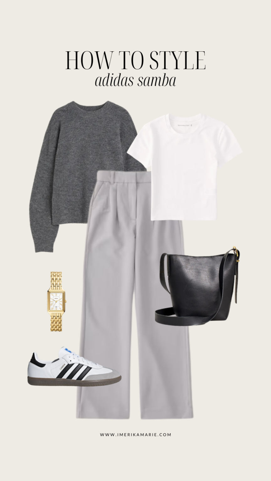10 Ways to Style Adidas Samba Sneakers This Fall | Erika Marie