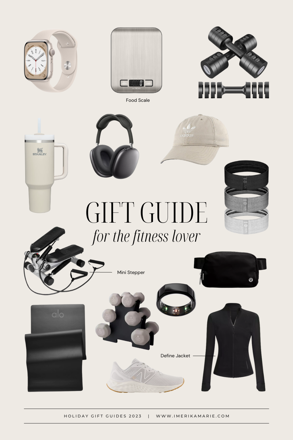 Holiday Gift Guide for The Fitness Lover | Erika Marie