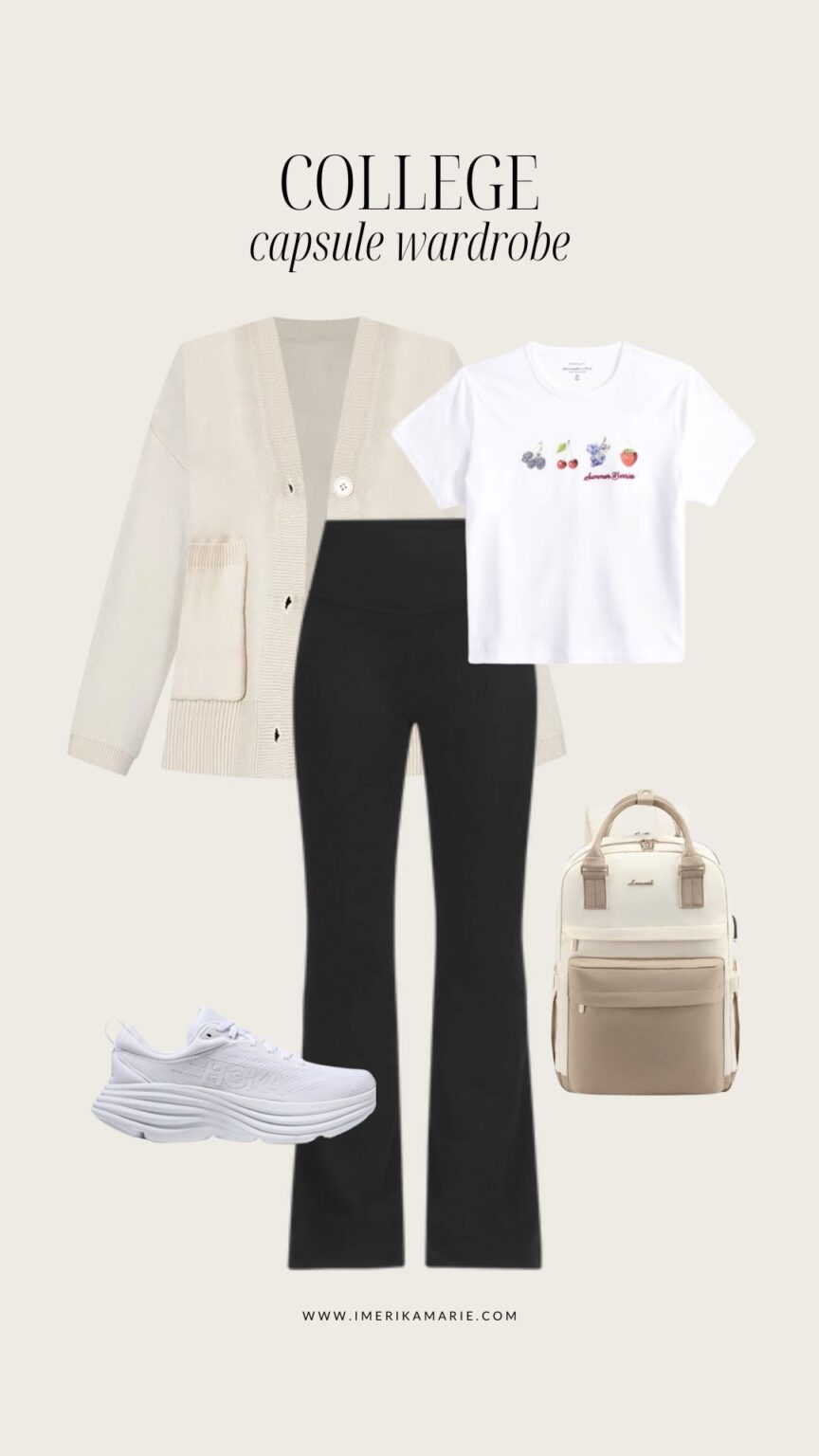 College Capsule Wardrobe + 20 Outfit Ideas | Erika Marie