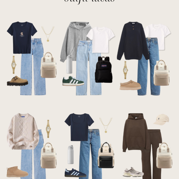 1 Base, 4 Outfits (White T-Shirt & Jeans) | Erika Marie