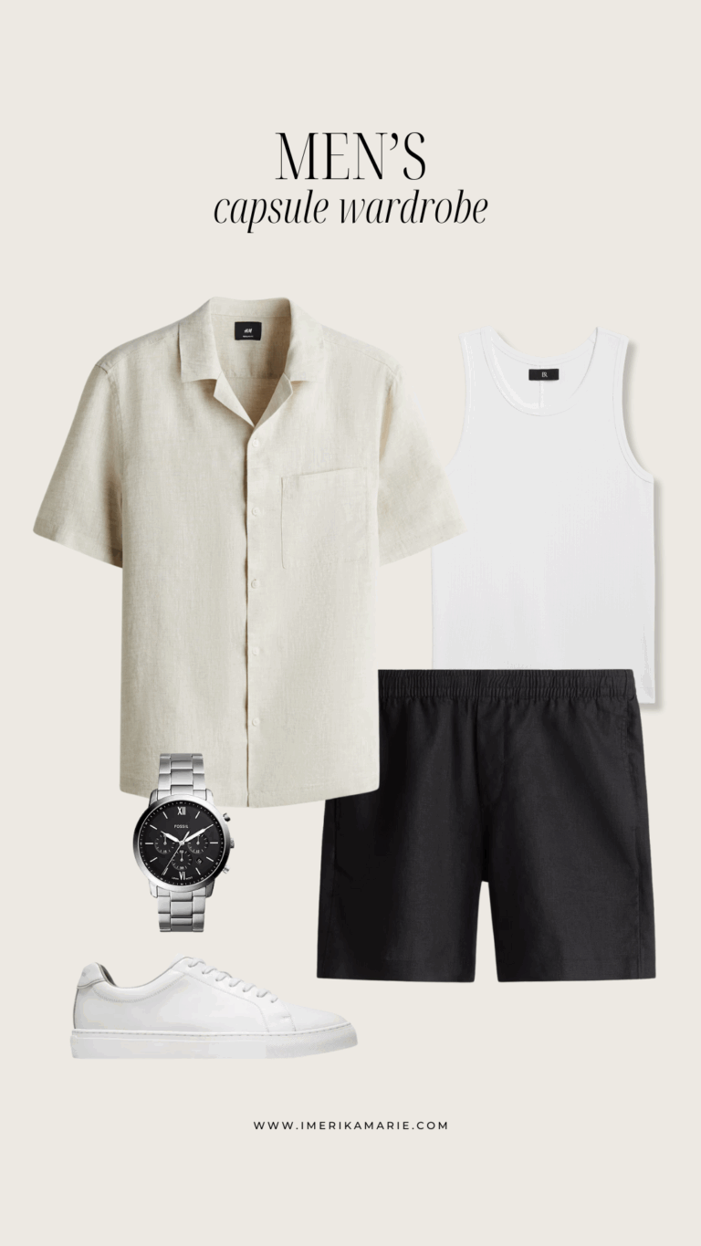 Men's Summer Capsule Wardrobe + 20 Outfit Ideas | Erika Marie