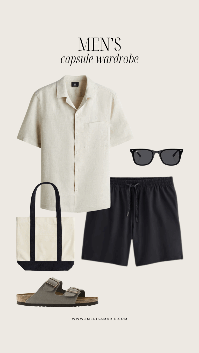 Men's Summer Capsule Wardrobe + 20 Outfit Ideas | Erika Marie