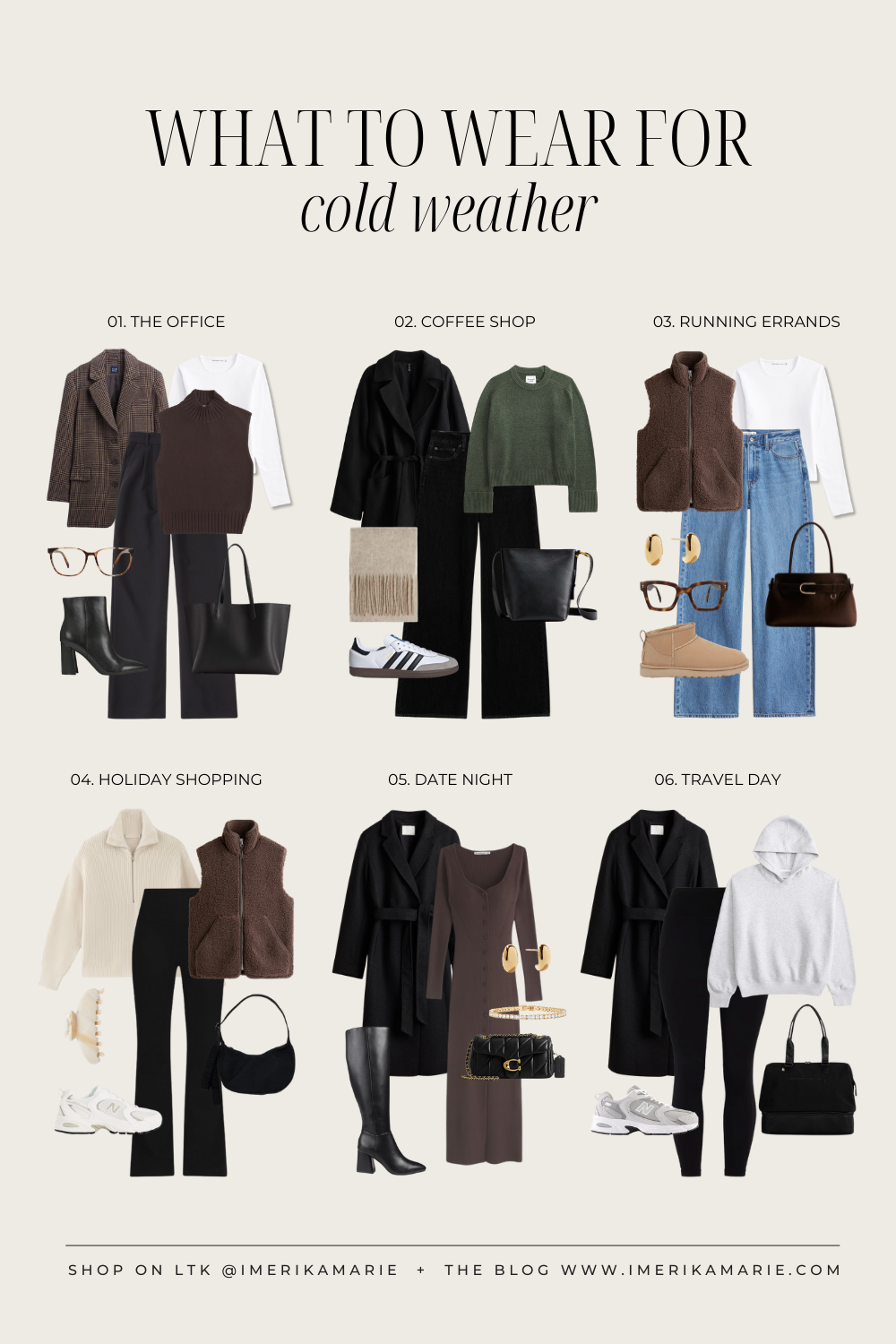 What to Wear for Cold Weather | Neutral & Casual | Erika Marie